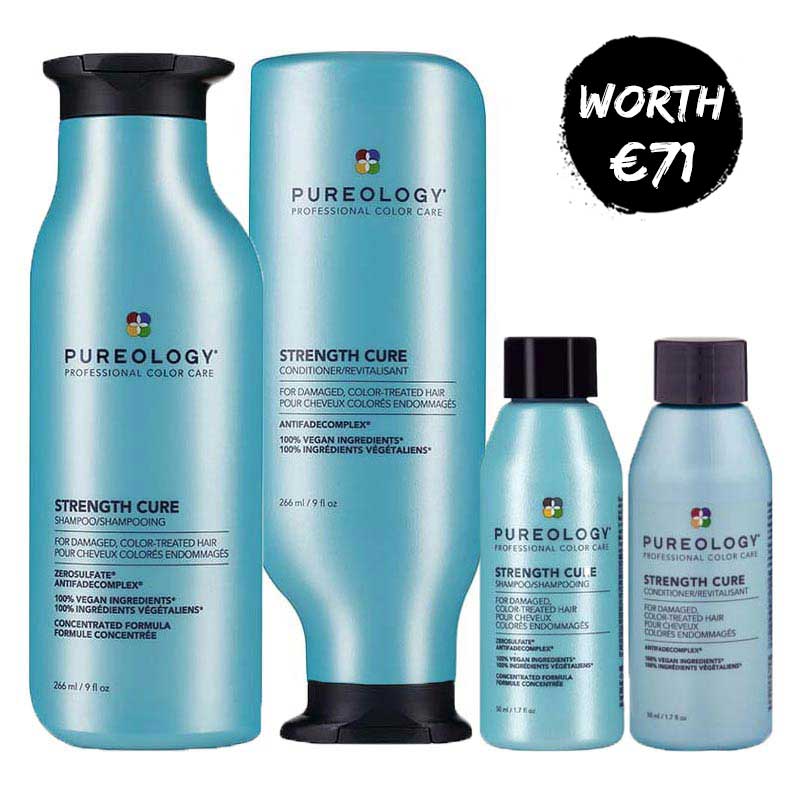 Pureology Strength Cure Home & Away Bundle – Cloud 10 Beauty