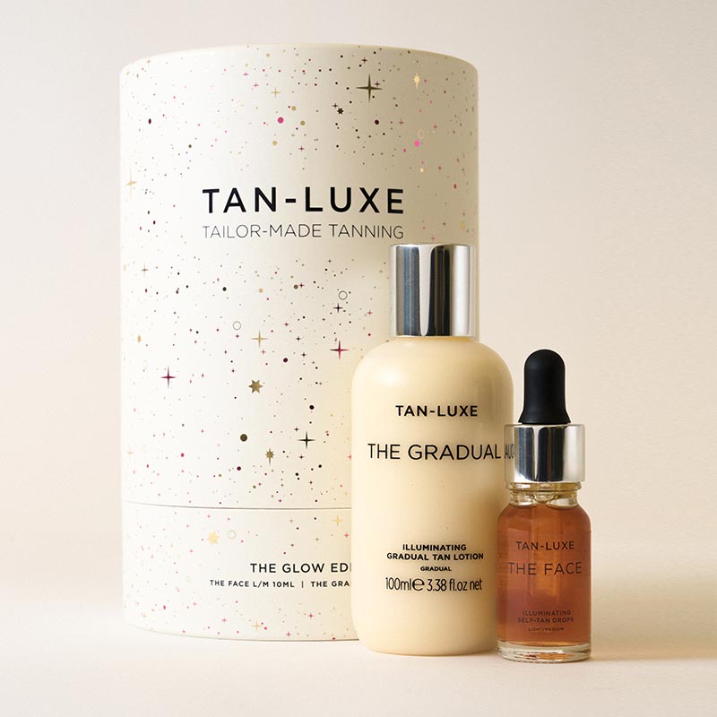 TAN-LUXE Glow Edit Gift Set - Self-Tan Drops & Gradual Tanning Lotion ...